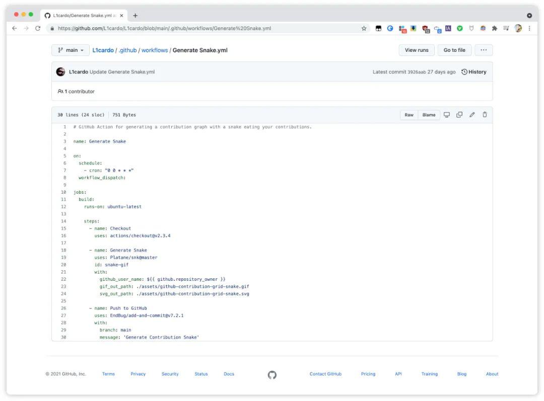 在GitHub个人页添加一个有趣的贪吃蛇动画 - 知乎