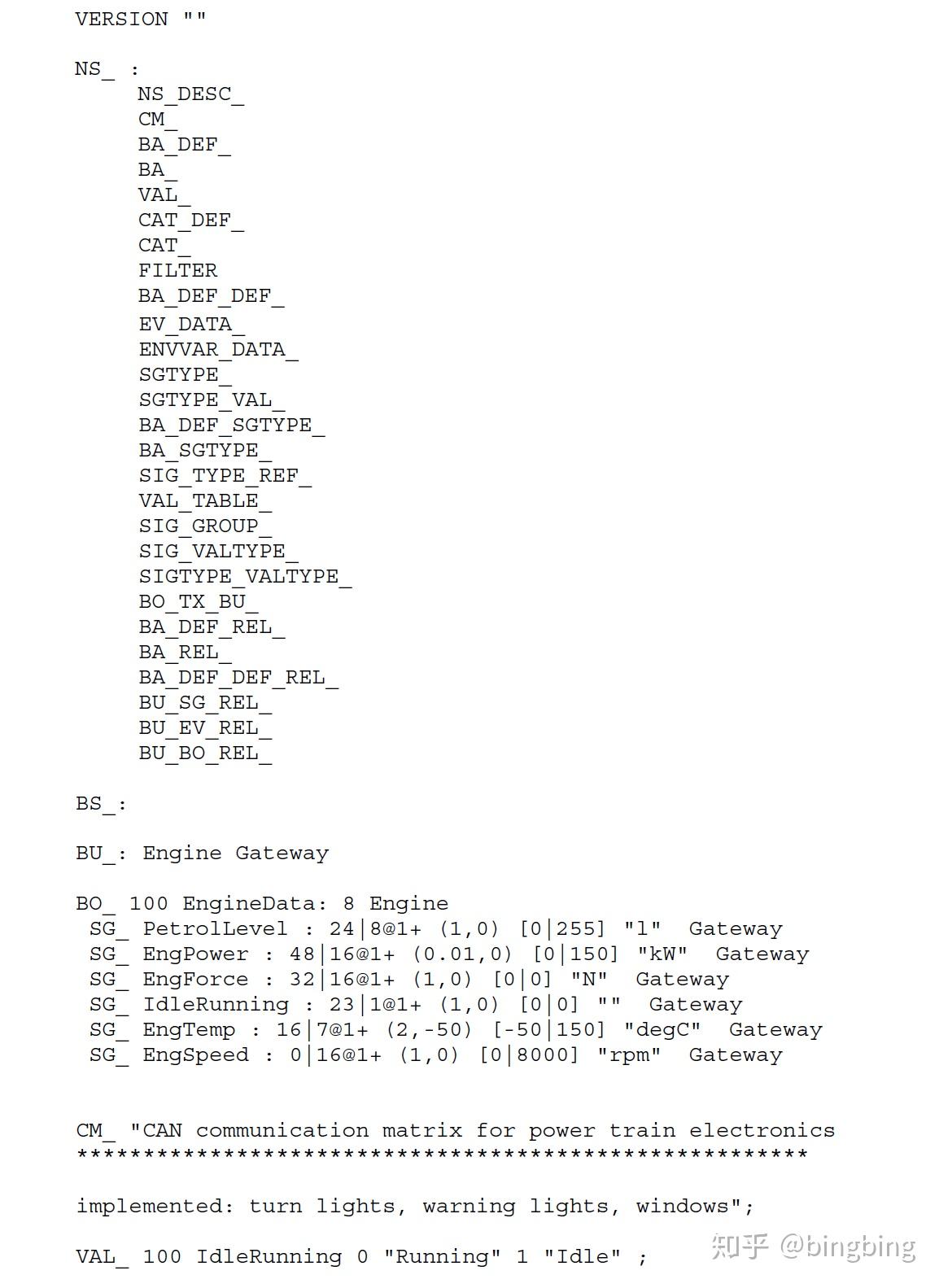 DBC文件格式解析 - 知乎