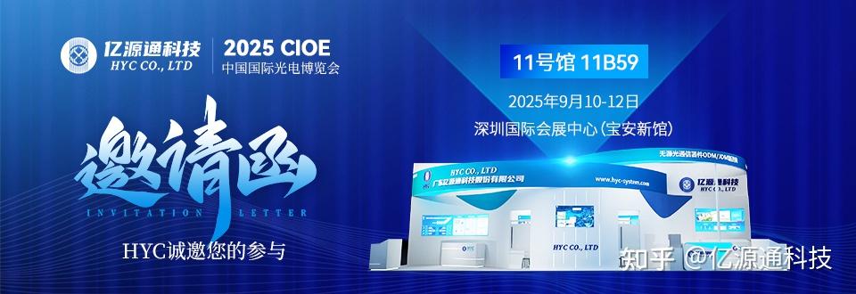 探索800G/1.6T时代的光互连 —— 亿源通邀您相约CIOE 2025 - 知乎