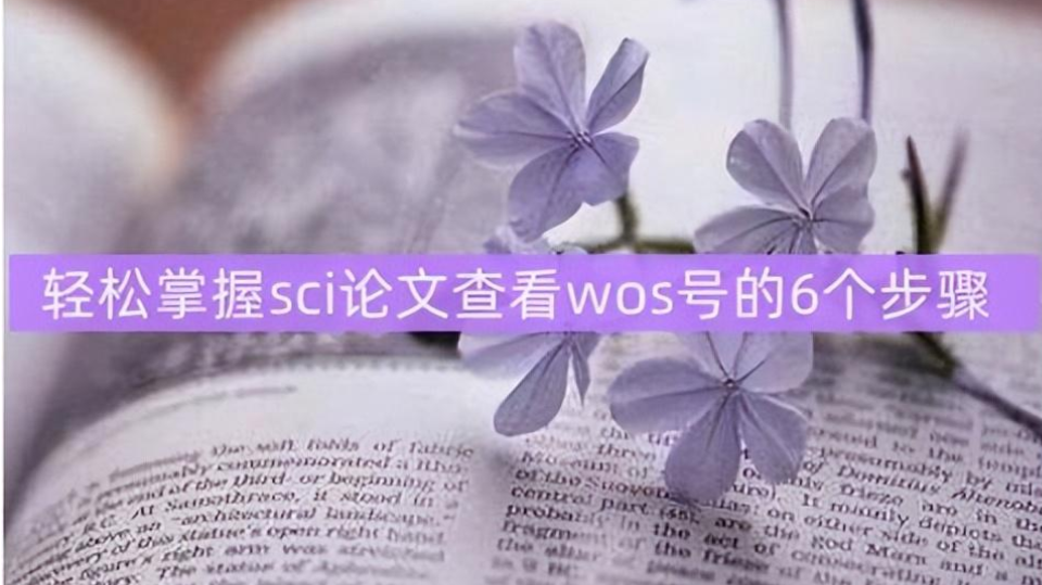 轻松掌握sci论文查看wos号的6个步骤 - 知乎