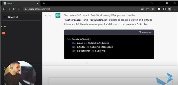 Youtuber实测成功，ChatGPT+SOLIDWORKS帮你自动画图！ - 知乎
