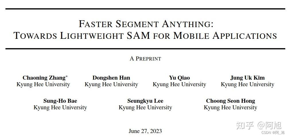 【SAM大模型超级进化】MobileSAM轻量化的分割一切大模型出现，模型缩小60倍，速度提高40倍，效果不减 - 知乎