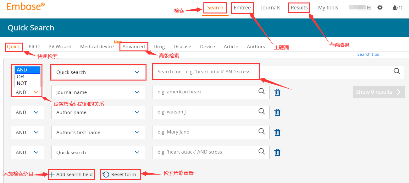 如何使用embase数据库？ - 知乎
