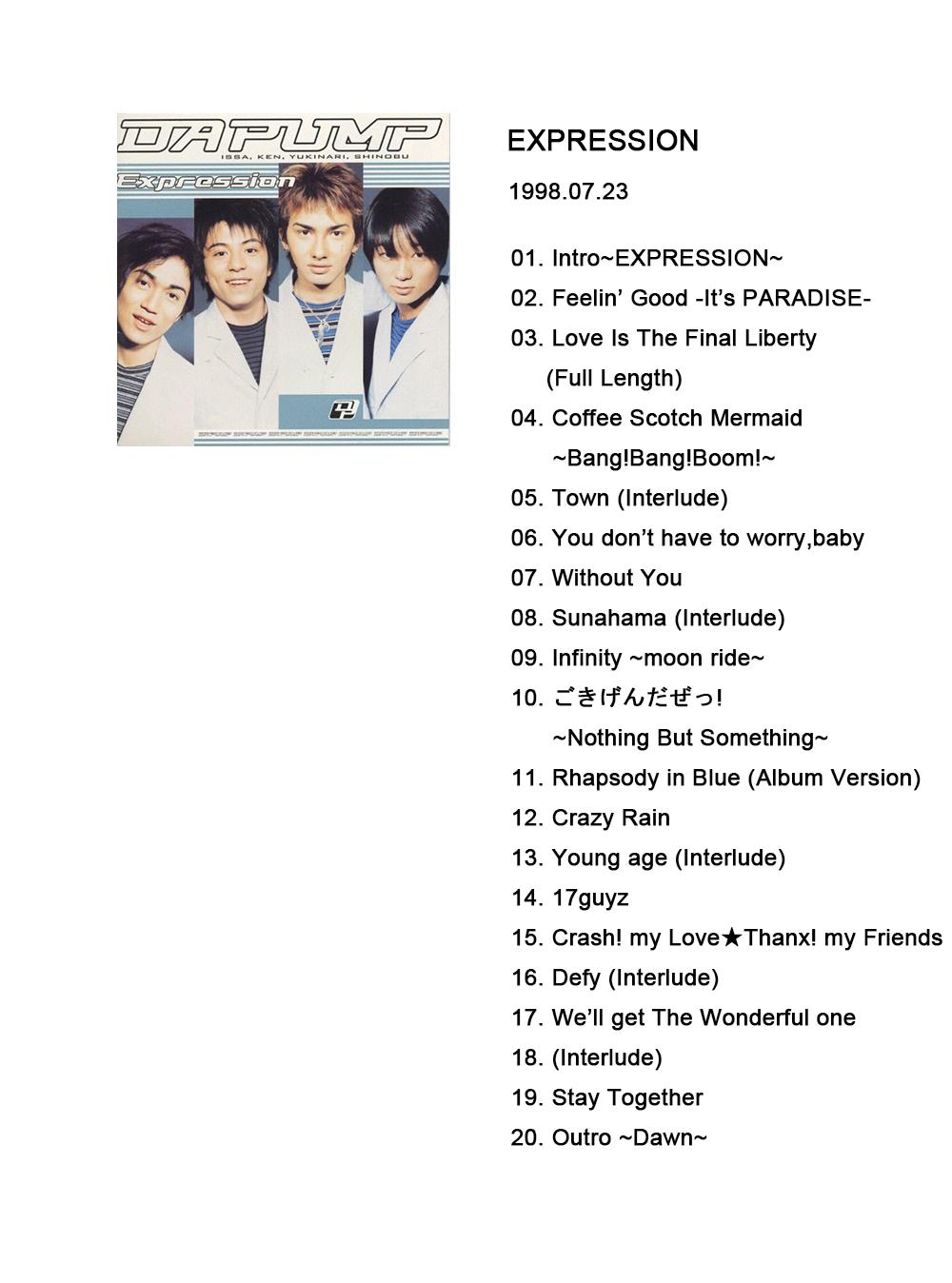 DA PUMP-《EXPRESSION》 - 知乎