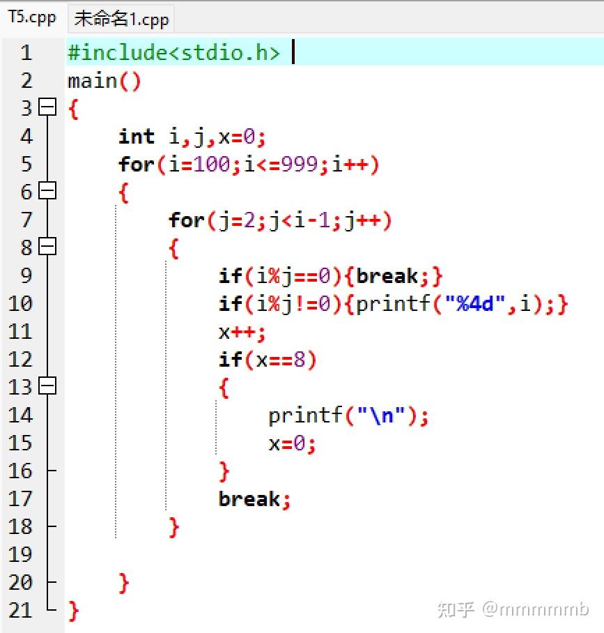 【C语言】要求是：以每行8个的形式输出100~999内的质数 - 知乎