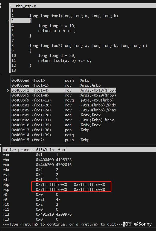 x86_64架构中rbp/rsp配合实现函数调用 - 知乎