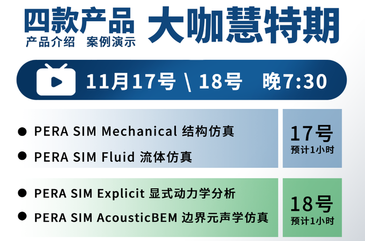 免费报名 | 自主仿真软件PERA SIM多学科线上培训( 结构、流体、非线性、声学) 开讲 - 知乎