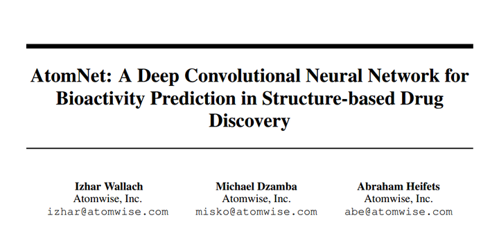 AtomNet: A Deep Convolutional Neural Network for Bioactivity Prediction - 知乎