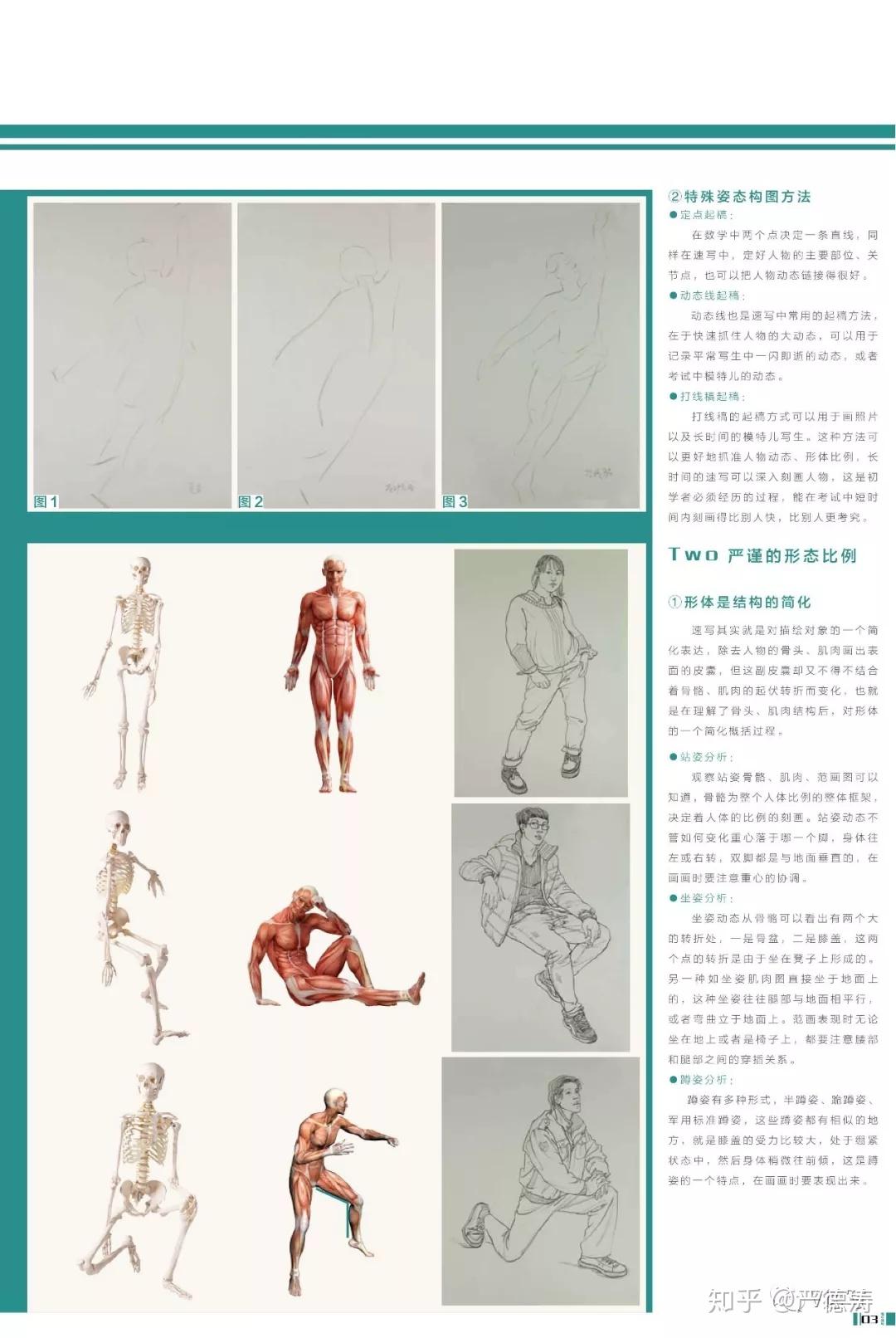 速写 | 线性速写人物动态临摹参考素材图片 - 知乎