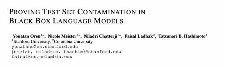 论文速读：PROVING TEST SET CONTAMINATION IN BLACK BOX LANGUAGE MODELS - 知乎