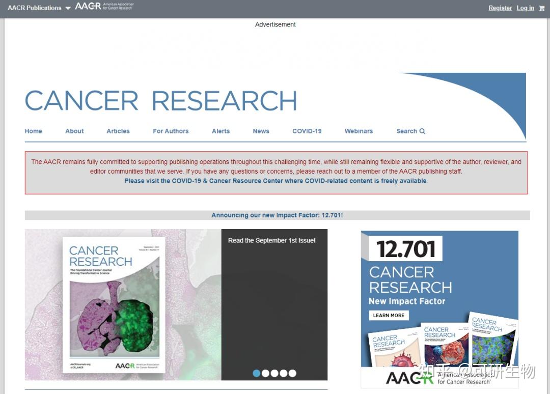 世界上被引用次数最多的癌症杂志 - 知乎
