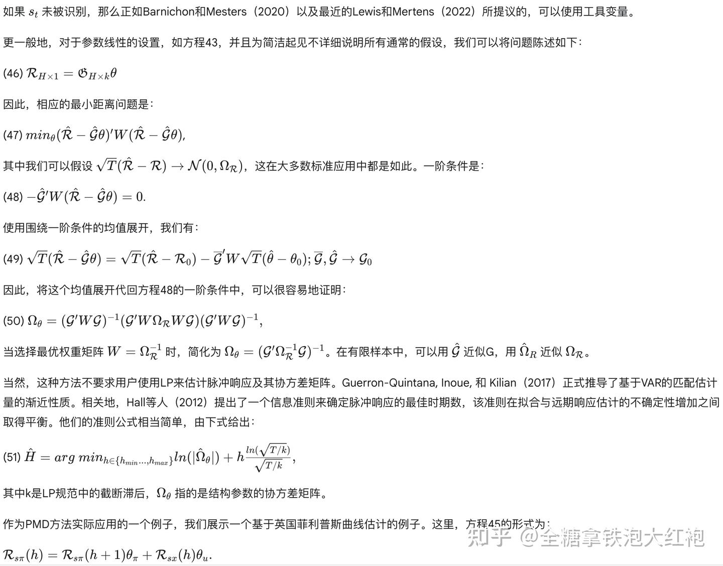 Local Projections, JEL 2025 - 知乎
