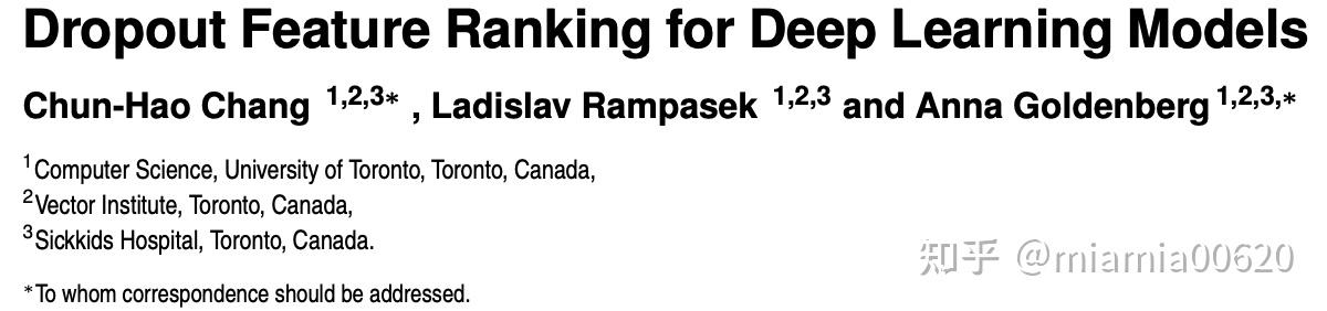 Dropout Feature Rank-漫谈特征选择与特征优化 - 知乎