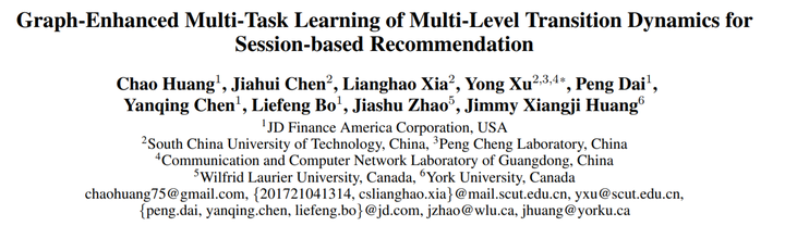 【简读】Graph-Enhanced Multi-Task Learning of Multi-Level Transition Dynamics for SR - 知乎