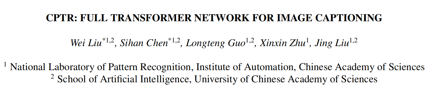 image caption | FULL TRANSFORMER NETWORK FOR IMAGE CAPTIONING - 知乎