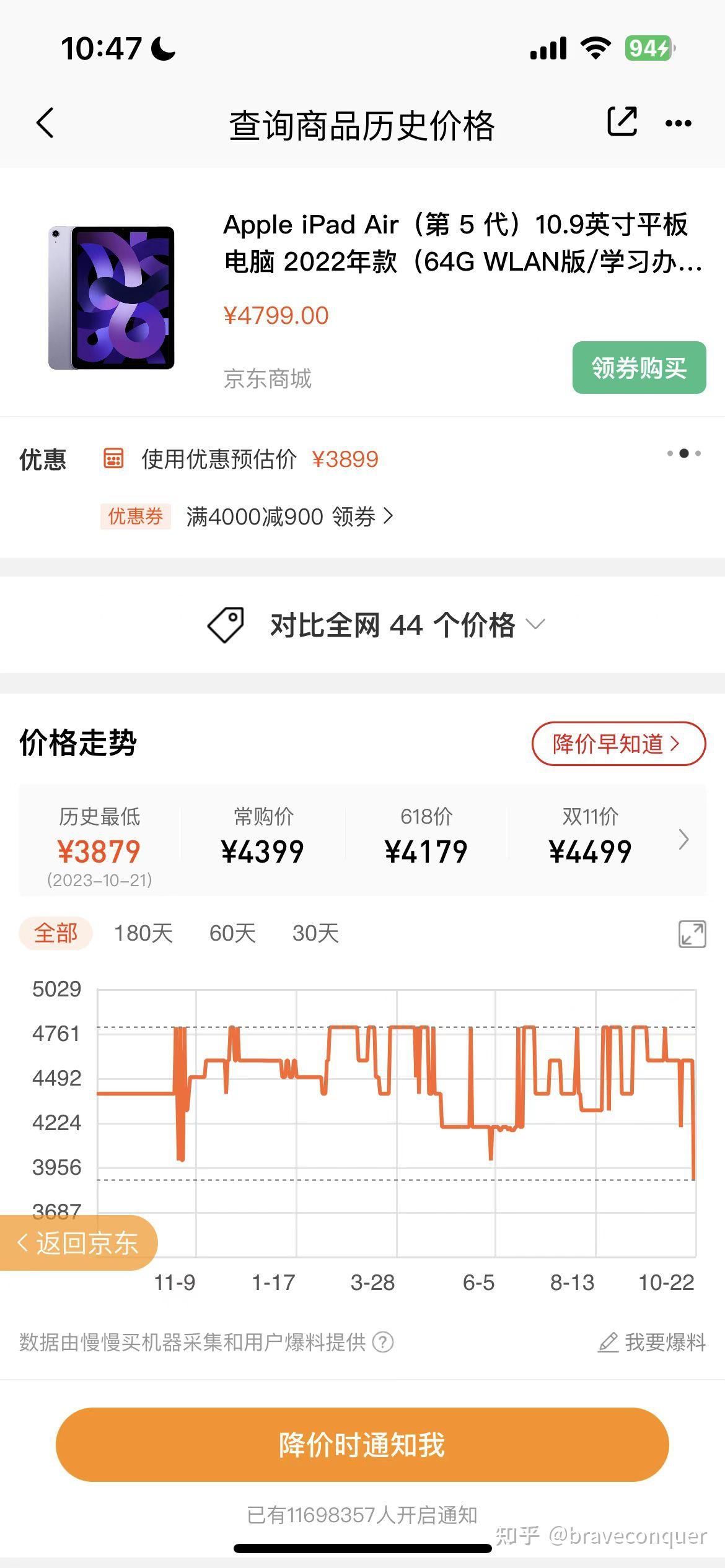 2023年双十一iPad Air5 3599的价格是否值得入手？ - 知乎