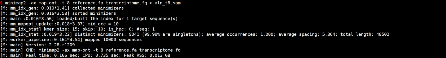 通用序列比对程序Minimap2软件的使用 - 知乎