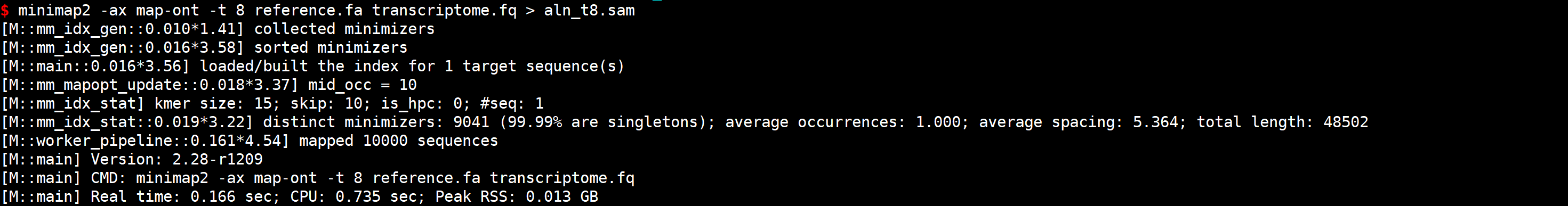 通用序列比对程序Minimap2软件的使用 - 知乎