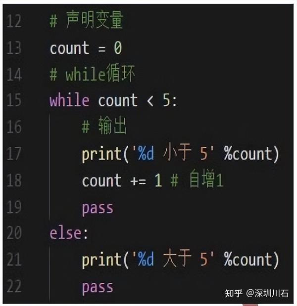 Python While循环控制语句 知乎