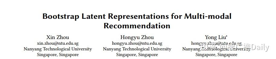 WWW2023 | 多模态推荐算法BM3 - 知乎