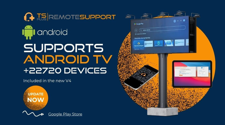 TSplus 发布 Remote Support 安卓版 V4：支持 Android TV - 知乎