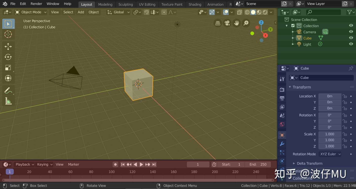 Blender学习笔记004--界面简介一 - 知乎