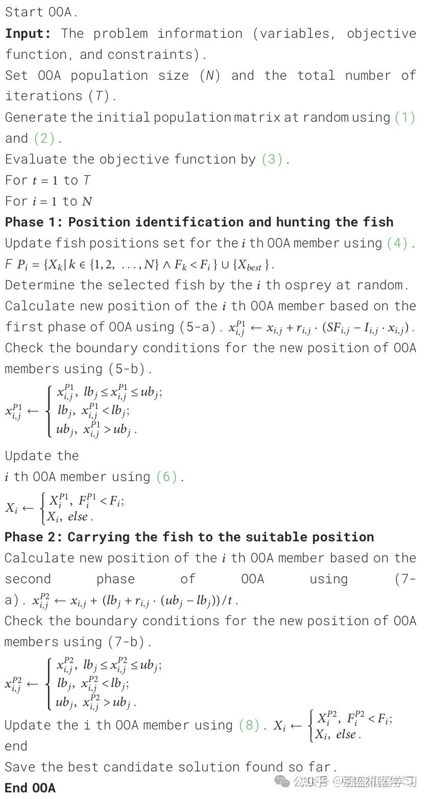 高被引算法-鱼鹰优化算法(OOA)-公式原理详解与性能测评 Matlab代码免费获取 - 知乎