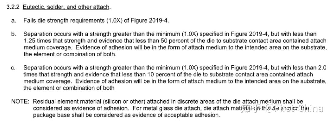 贴装Die Bonding剪切力判定 标准MIL-STD-883实施释义 - 知乎