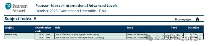 2025年2大ALevel考试局秋季大考时间 - 知乎
