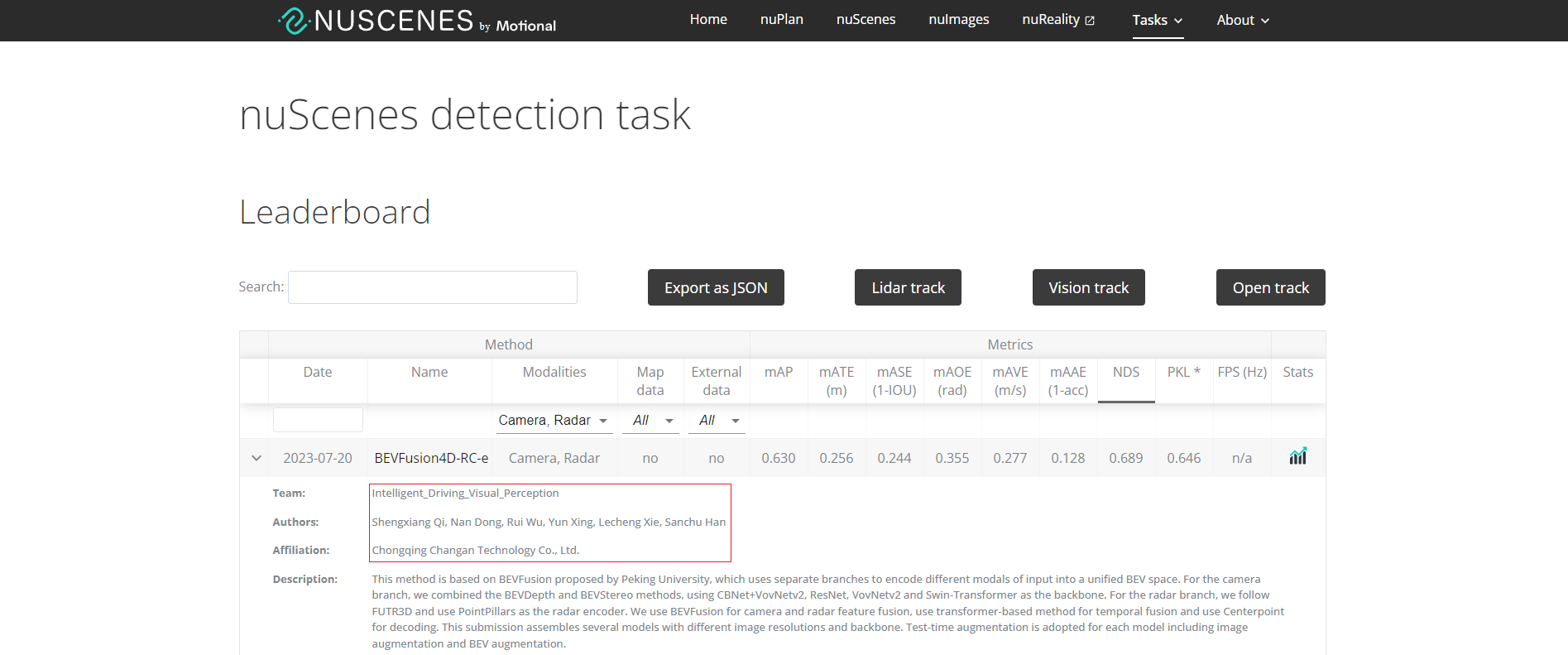 长安汽车登顶nuScenes Detection Task第一名 - 知乎