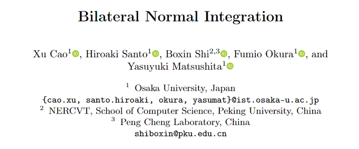 Bilateral Normal Integration（双边法向积分） - 知乎