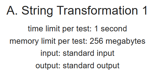 CF1383A—String Transformation 1 - 知乎