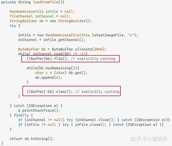 NoSuchMethodError Java nio ByteBuffer flip Ljava nio ByteBuffer 
