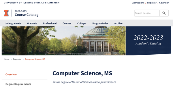 美国伊利诺伊大学香槟分校UIUC计算机科学CS硕士申请要求+案例 - 知乎