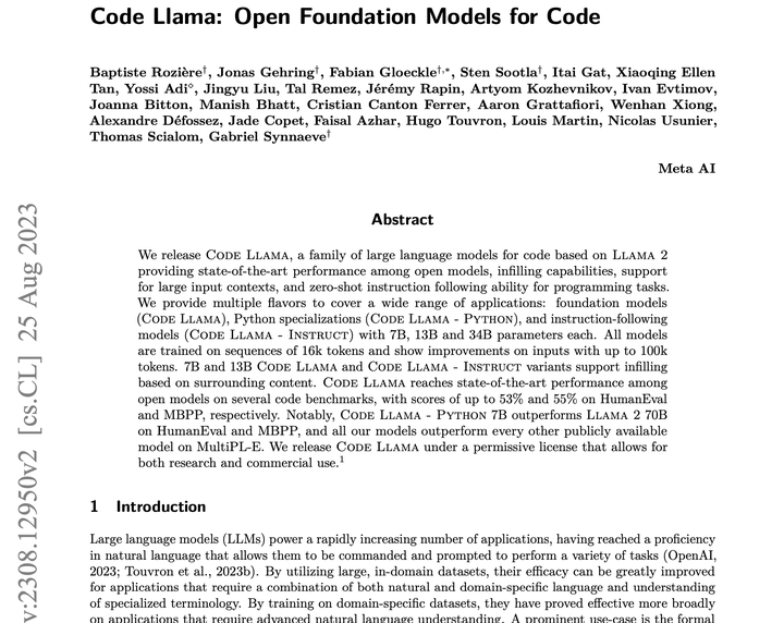 论文精读：Llama 2 是个好码农吗？Code Llama: Open Foundation Models for Code - 知乎