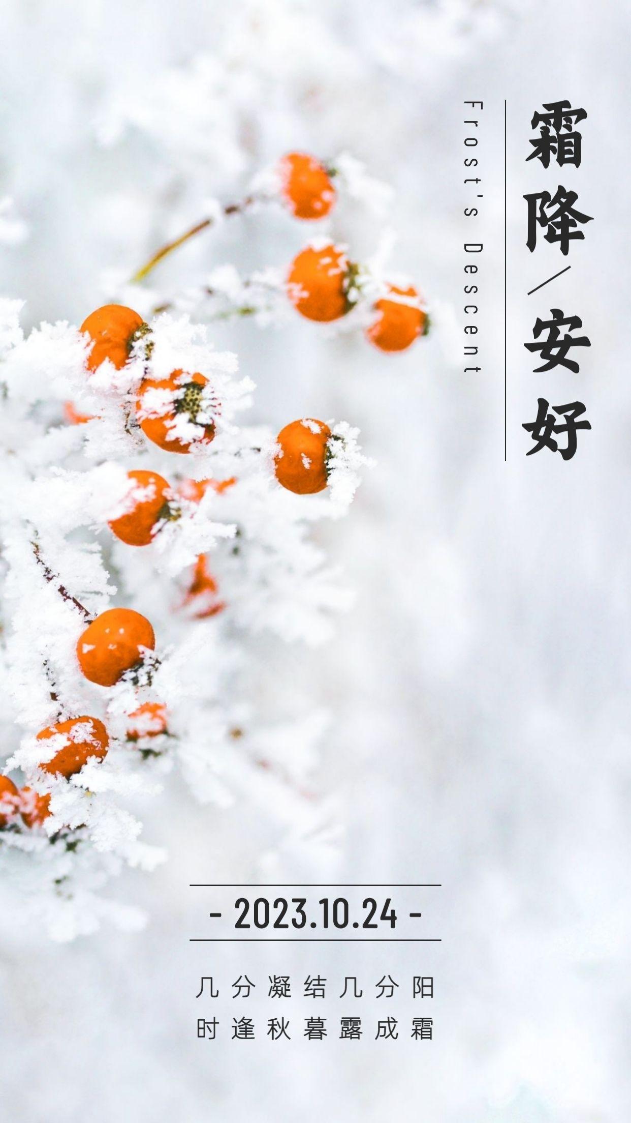 霜降节气文案,朋友圈暖心祝福 唯美霜降图片 知乎