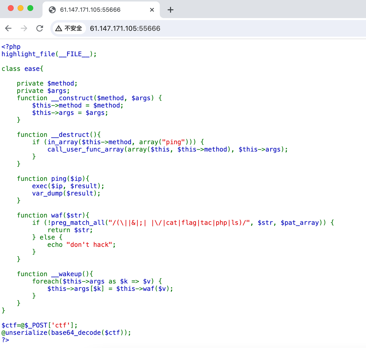 xctf-unseping（代码审计，反序列化，字符绕过） - 知乎