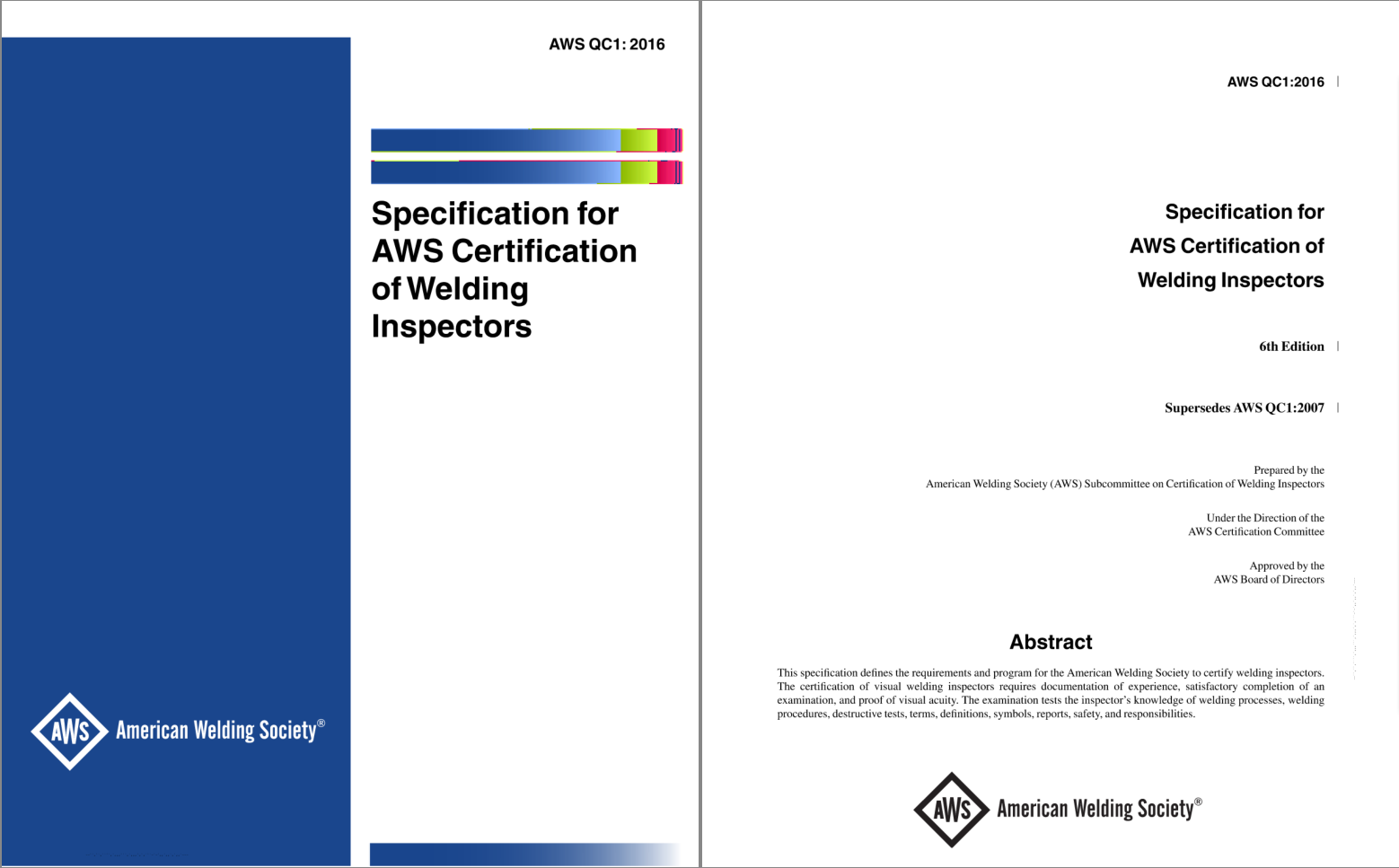 美标AWS B5.1和AWS QC1的区别？ - 知乎