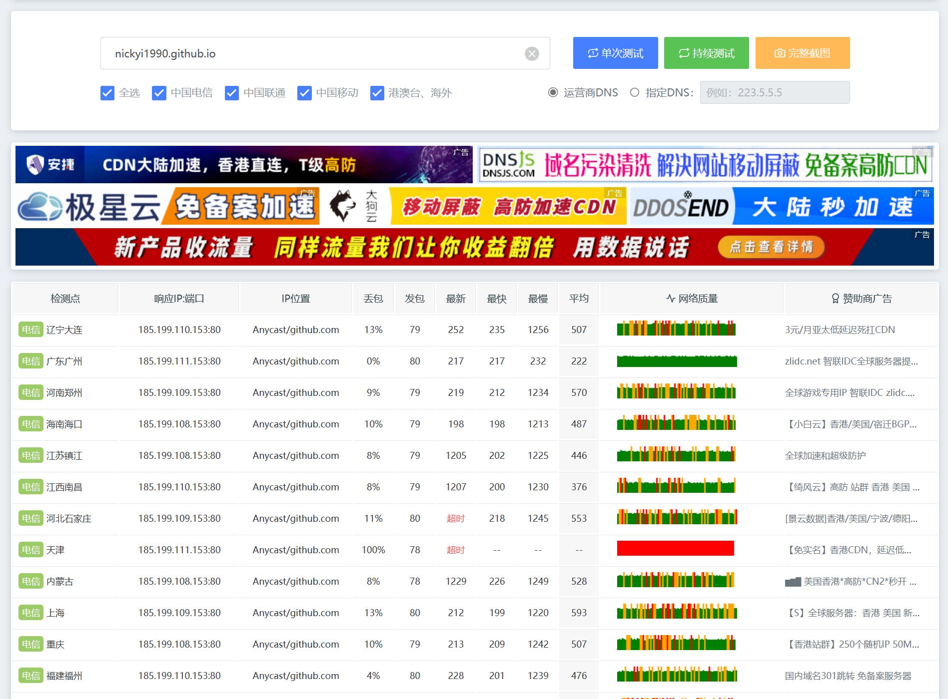 静态托管网站Vercel/Render/cloudflare/Netlify/Github国内对比连通测试 - 知乎