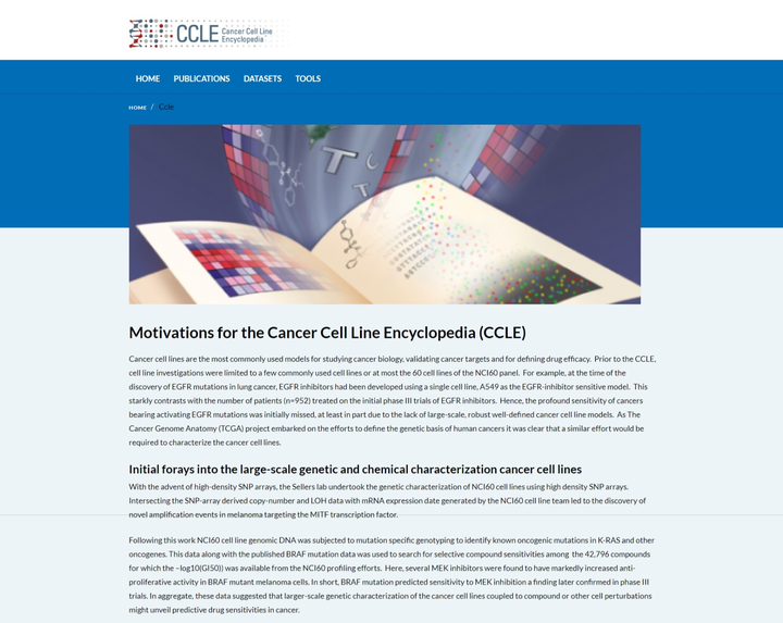 癌症细胞系百科（CCLE） - 知乎