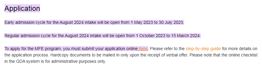 定了！新加坡国立大学（NUS）金融工程硕士（MFE）2024提前批于5月1日开放申请！ - 知乎