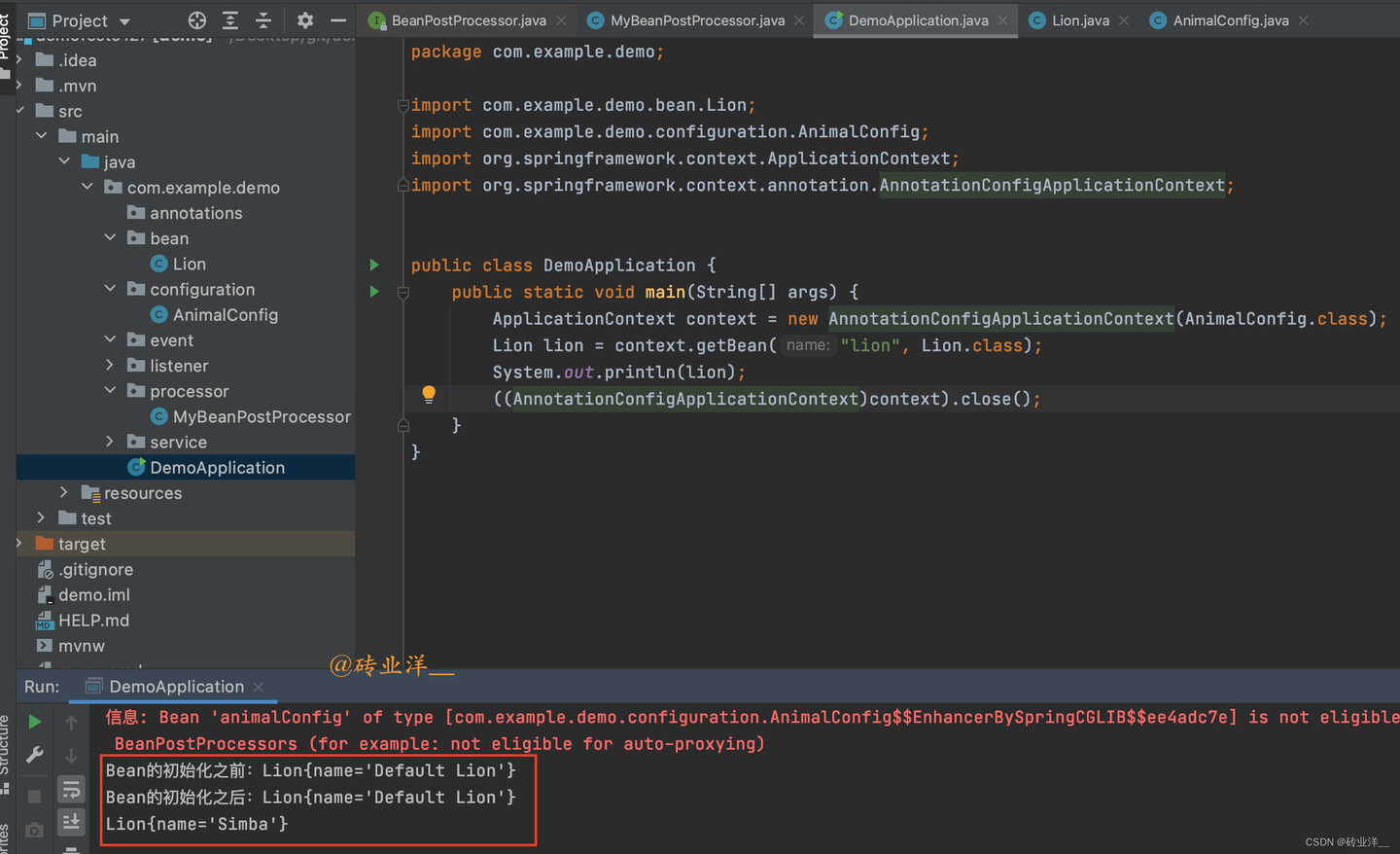 Bean生命周期的扩展点：Bean Post Processor - 知乎