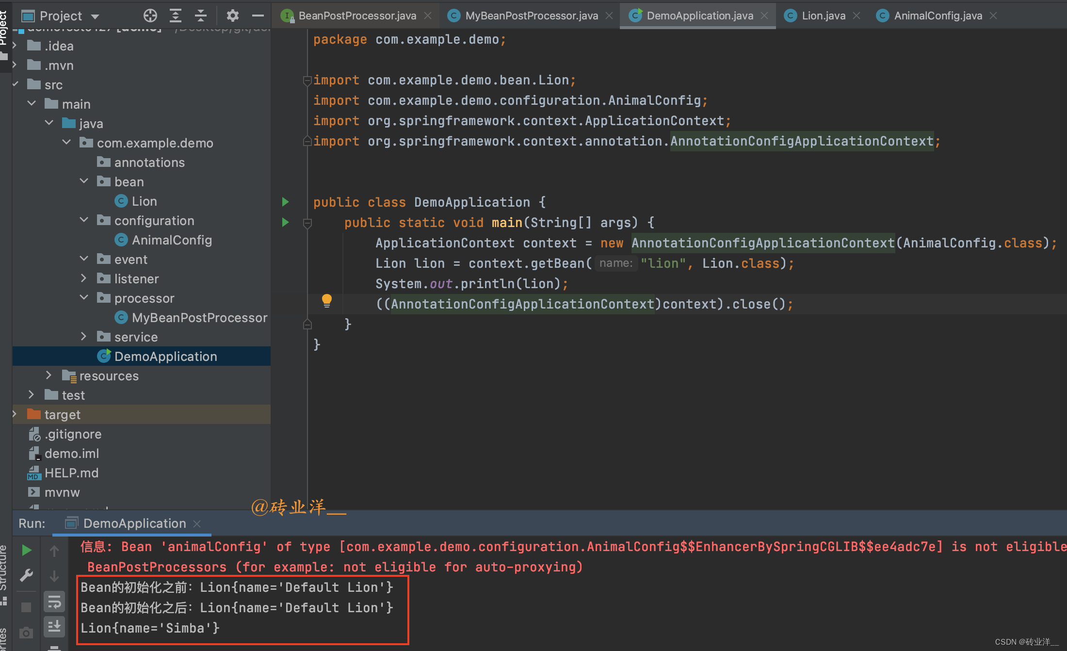 Bean生命周期的扩展点：Bean Post Processor - 知乎