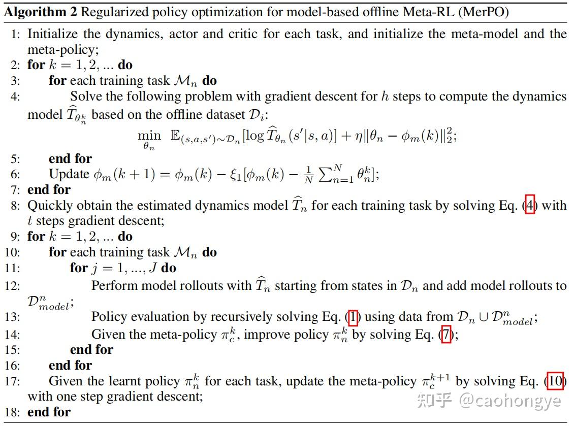 【offline Rl 论文 六 】model Based Offline Meta Reinforcement Learning With