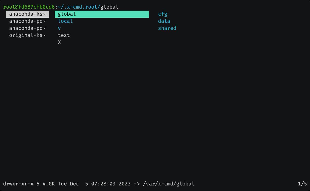 x-cmd pkg | lf - 终端文件管理器 - 知乎