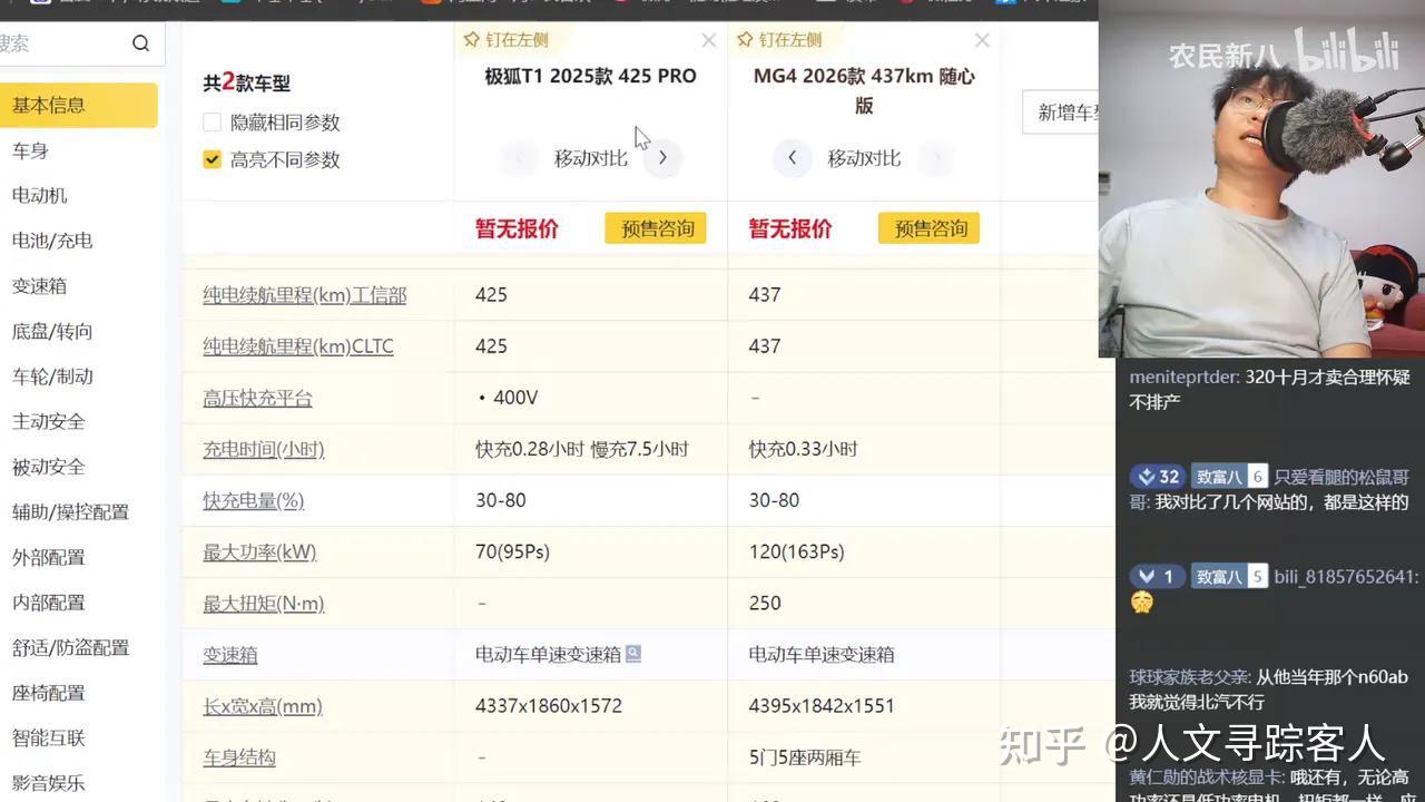 极狐T1与MG4对比：2000元差距值不值 - 知乎