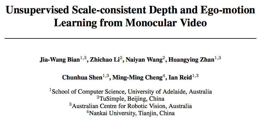 NeurIPS2019|首篇单目无监督深度估计与视觉里程计，效果超越双目算法，已开源 - 知乎