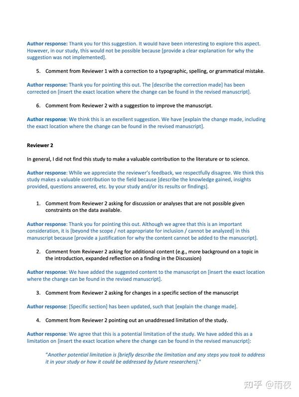 文章返修，如何准备回复审稿人（Response to Reviewers） - 知乎