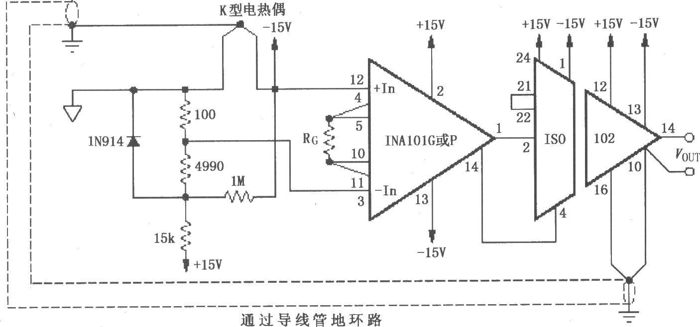 环路消除、冷端补偿和高端熄灭的热电偶放大电路(ISO102、INA101) - 知乎