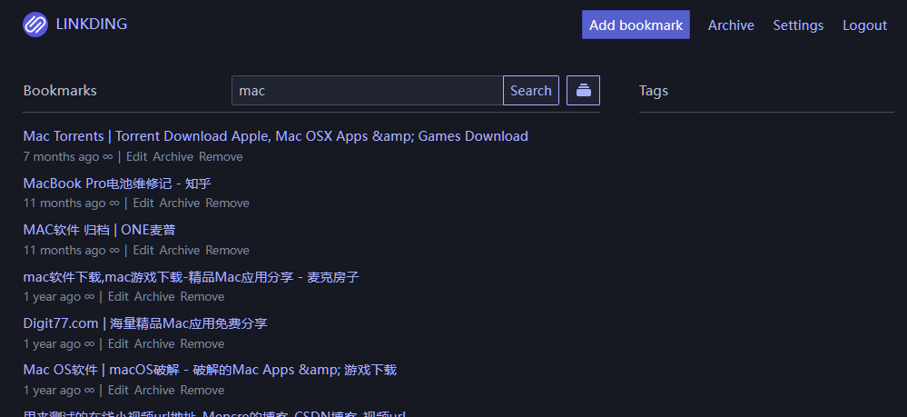 Docker一键部署！自托管书签神器LinkDing，从此告别浏览器收藏夹混乱 - 知乎